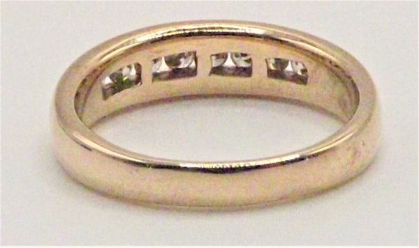 9 ct Yellow Gold channel set diamond ring 0.5 ct - Macrow and Son